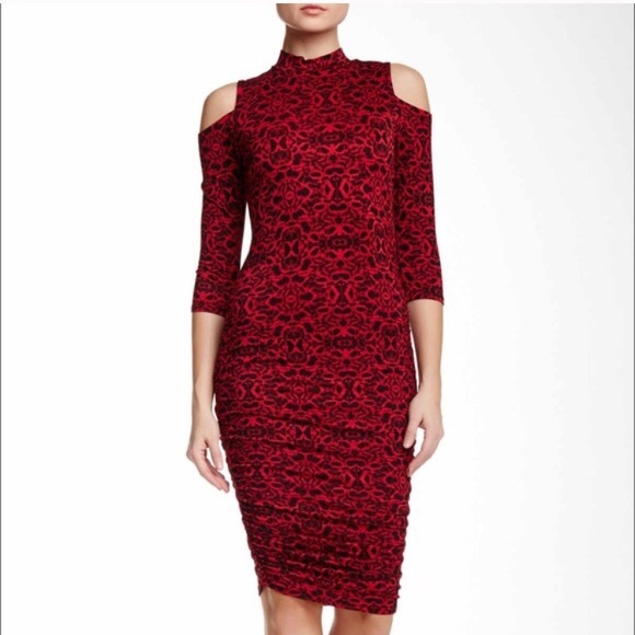 Jessica Simpson | Dresses | Jessica Simpson Mock Neck Cold Shoulder ...